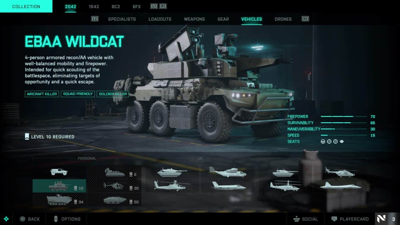 Battlefield 2042 All Vehicles List - Customize and How to Use Each