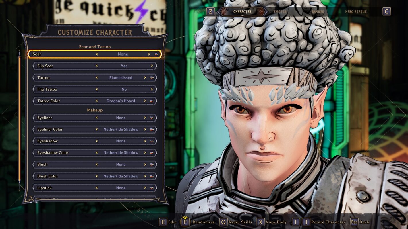 Tiny Tina's Wonderlands Character Customization Guide