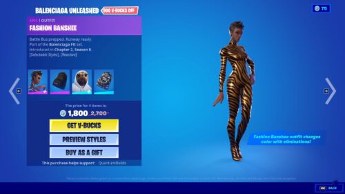 Fortnite Balenciaga Skins are Back in the Item Shop