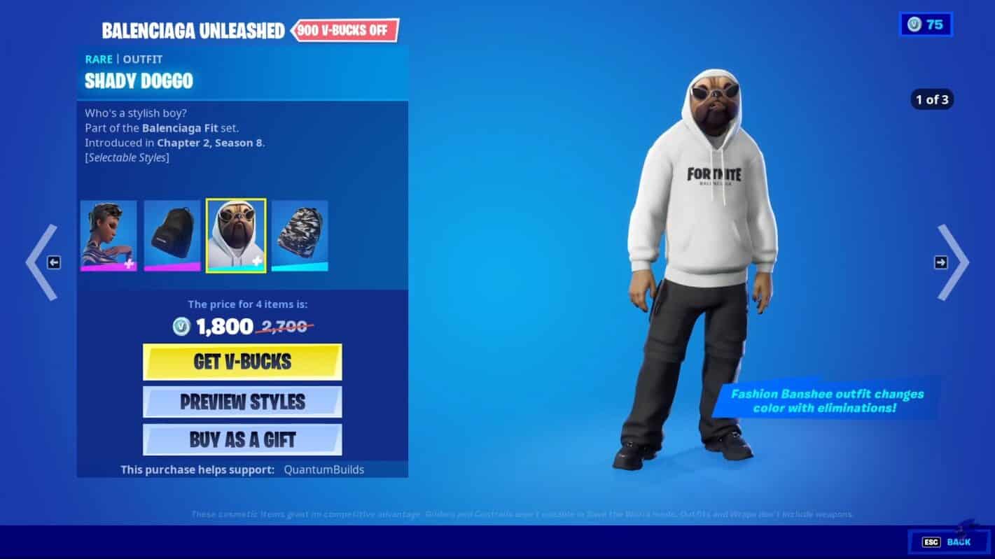 Fortnite Balenciaga Skins are Back in the Item Shop