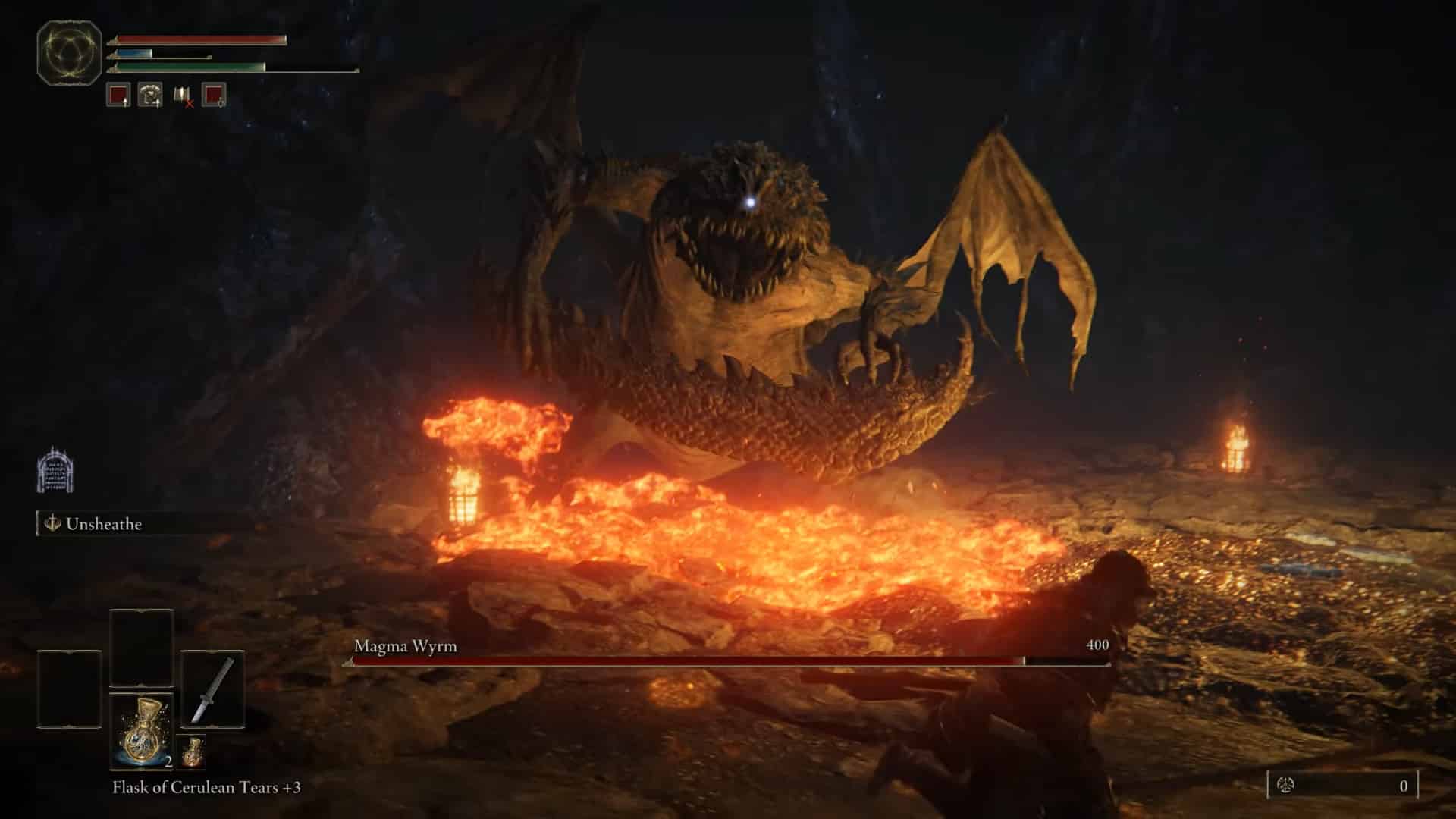 Elden Ring - How to Beat Magma Wyrm and Get Moonveil Guide