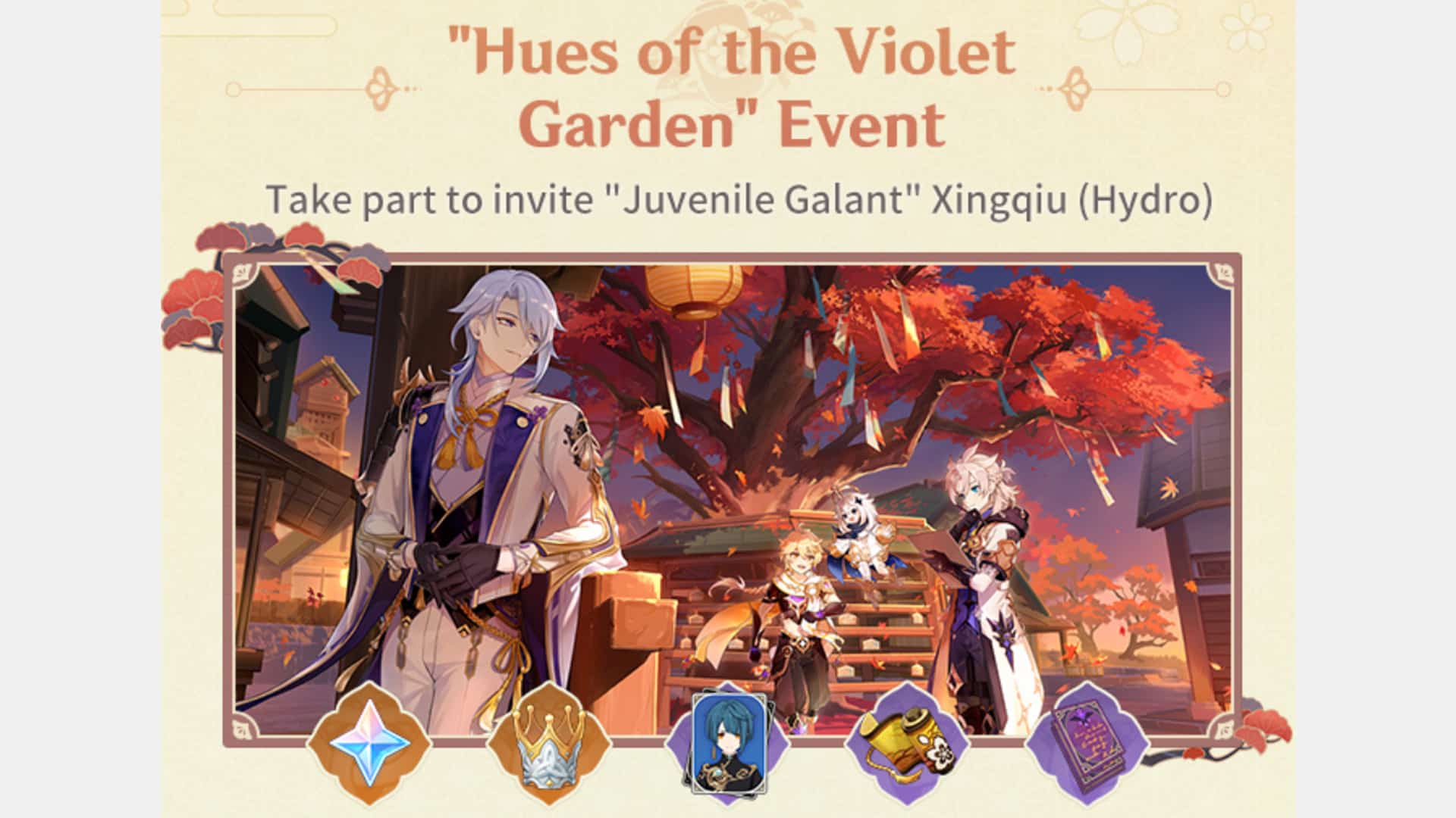 Genshin Impact Hues of the Violet Garden Event Guide