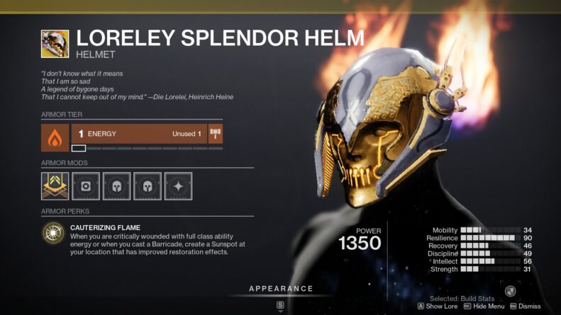 Destiny 2 Loreley Splendor Nerf - What Happened and Alternatives You Can Try